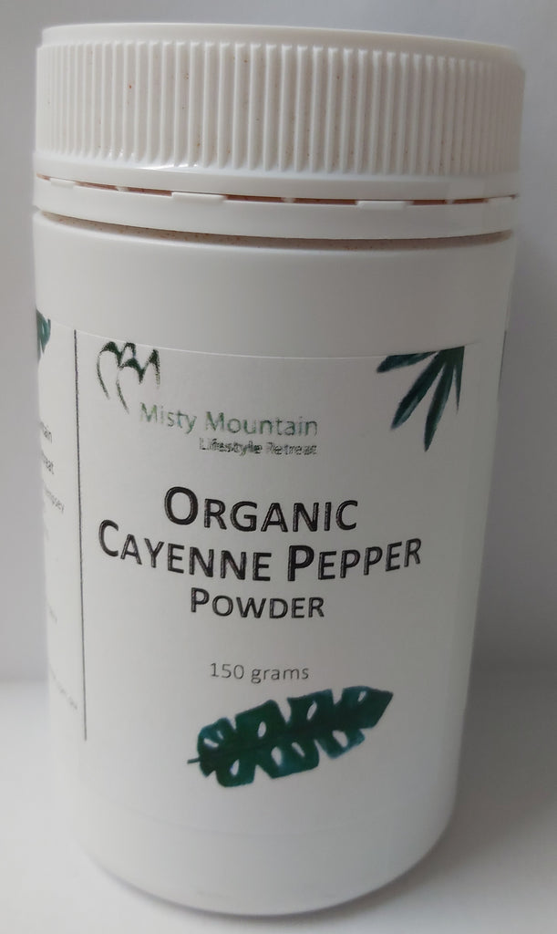 Misty Mountain Organic Cayenne Pepper Powder 150g – Misty Mountain ...