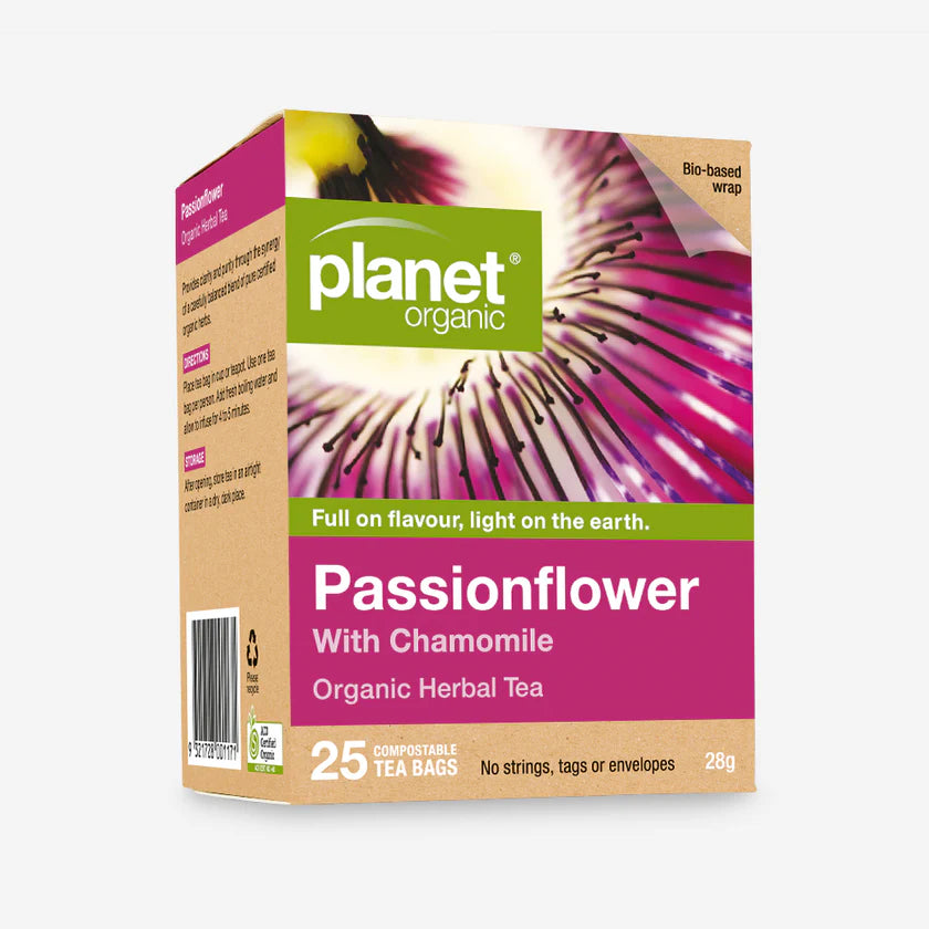 Planet Organic Passionflower Tea with Chamomile 25 bags – Misty ...