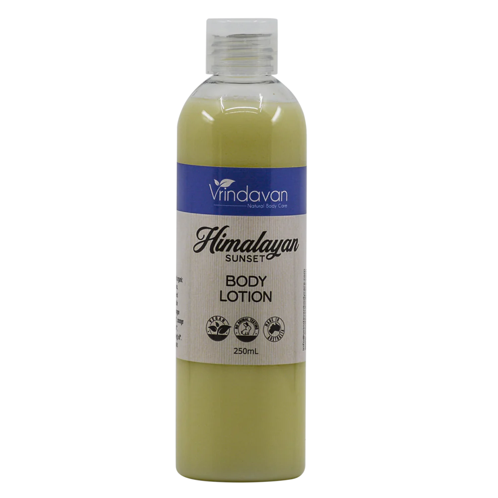 Vrindavan Body Lotion Himalayan Sunset – Hydrating and Nourishing Skin ...